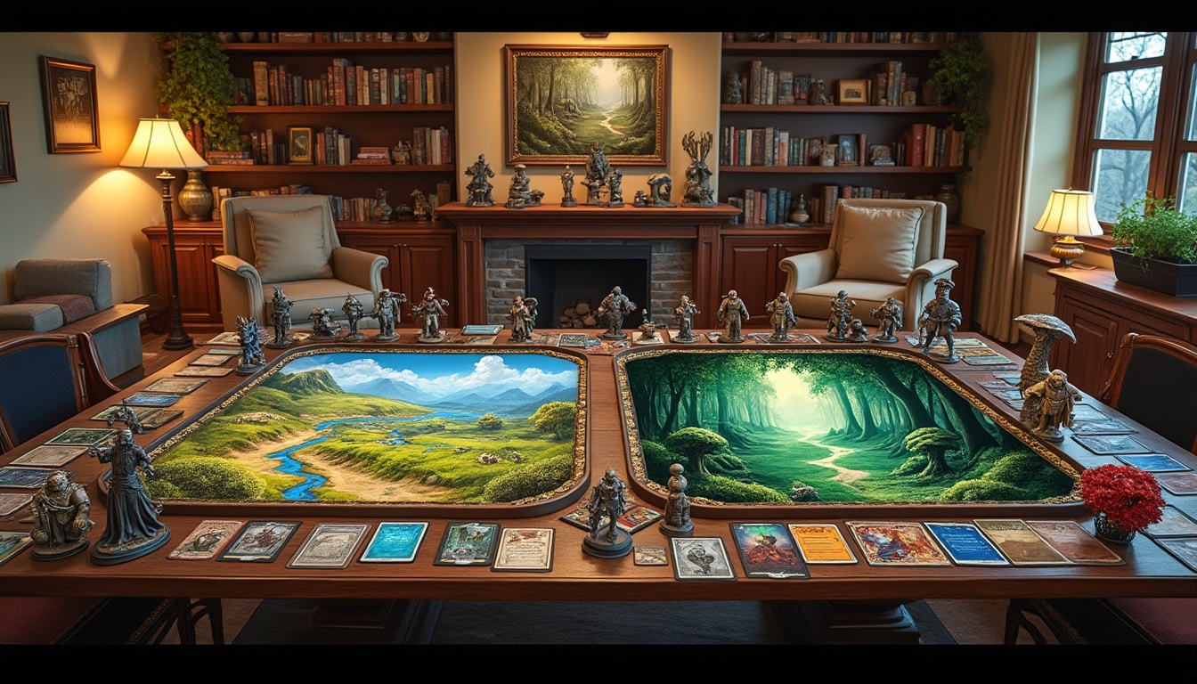 Le matériel de jeu : figurines et plateaux qui éveillent l'imagination